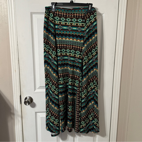 Double D Ranch | Skirts | Double D Ranch Long Skirt Aztec Design Size S ...